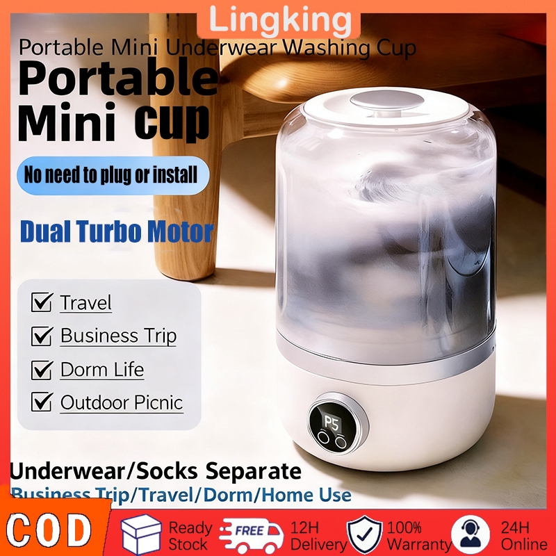 Mini Wireless Laundry Cup Unplugged Portable Underwear Smart Washing ...