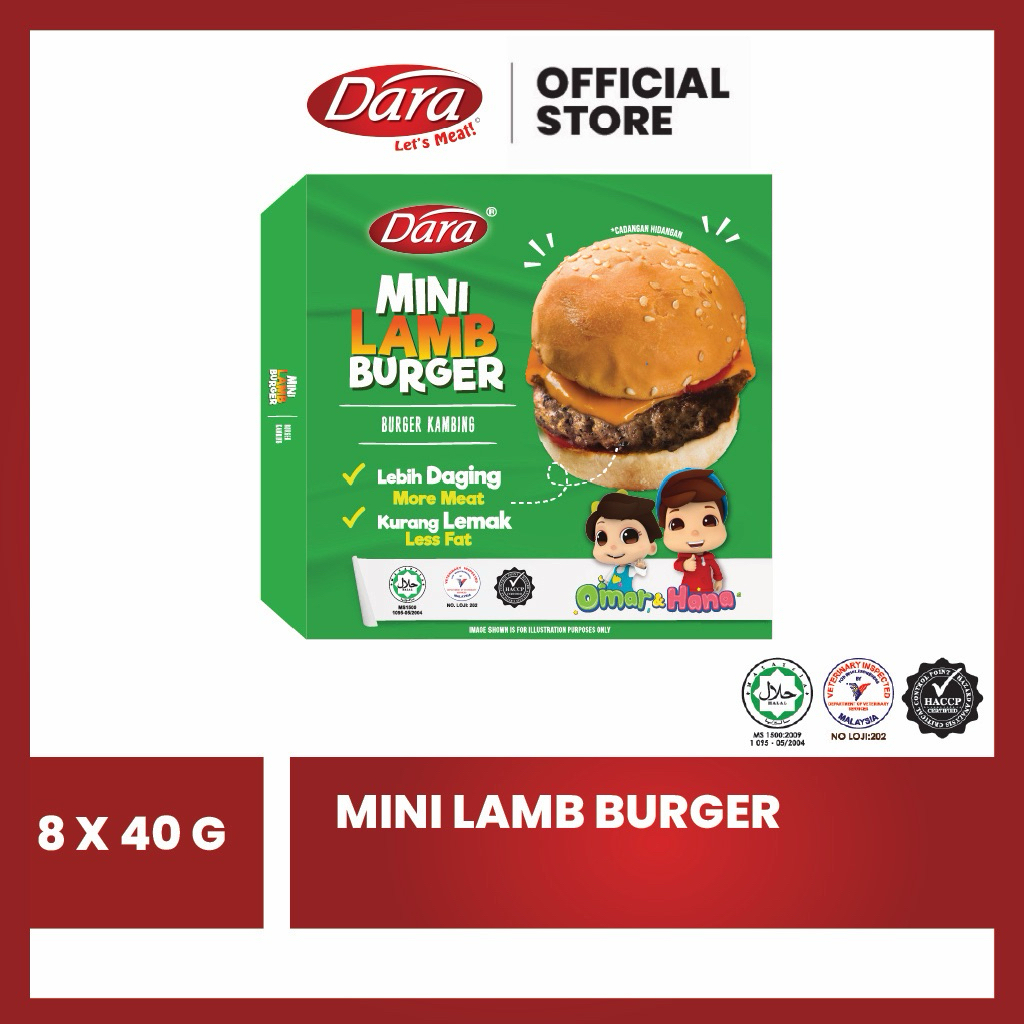 Mini Lamb Burger Patty 320g (8 x 40g) | Halal Frozen Burger Kambing ...
