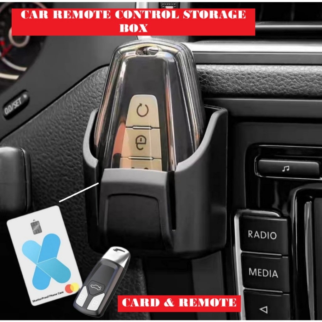 Car Key Remote Control Storage Box Organizer Keyless Hook Hanger Card ...