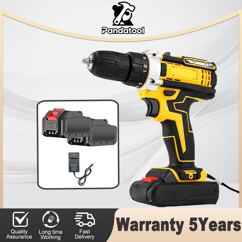 Cordless Drill Driver Kit Hand Drill 2 Speed Screwdriver 20V Power ...