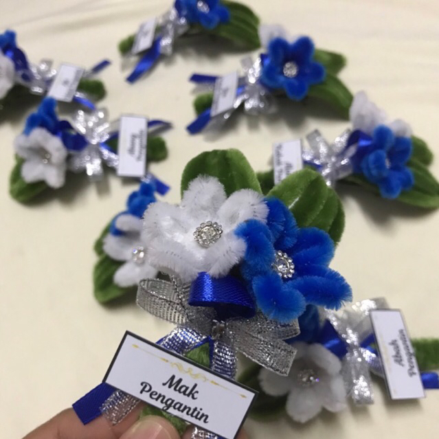 Bunga rewang/penanggah/kendarat kawat bulu siap name tag | Shopee Malaysia
