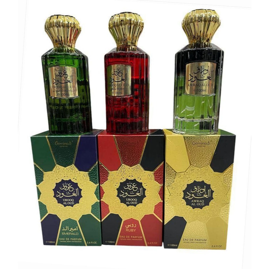 Urooq Al Oud Emerald, Oud Ruby, EDP Perfume By Lattafa 100 ML🥇New Super ...