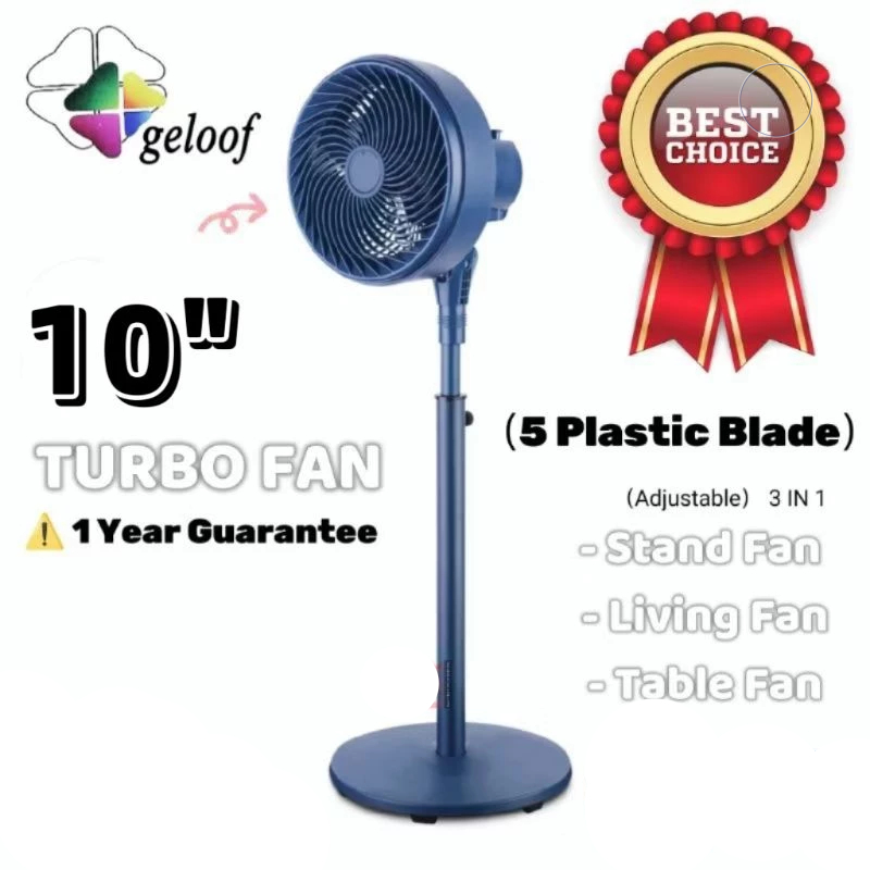 Geloof Turbo Powerful Stand Fan 10" | Shopee Malaysia