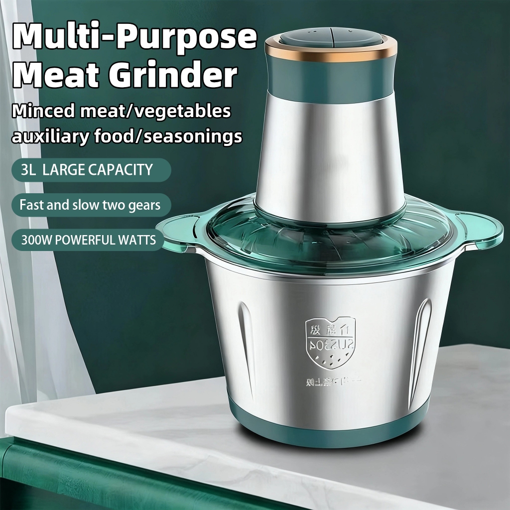 Green Meat Grinder 304 Premium Stainless Multi-function Pengisar Daging ...