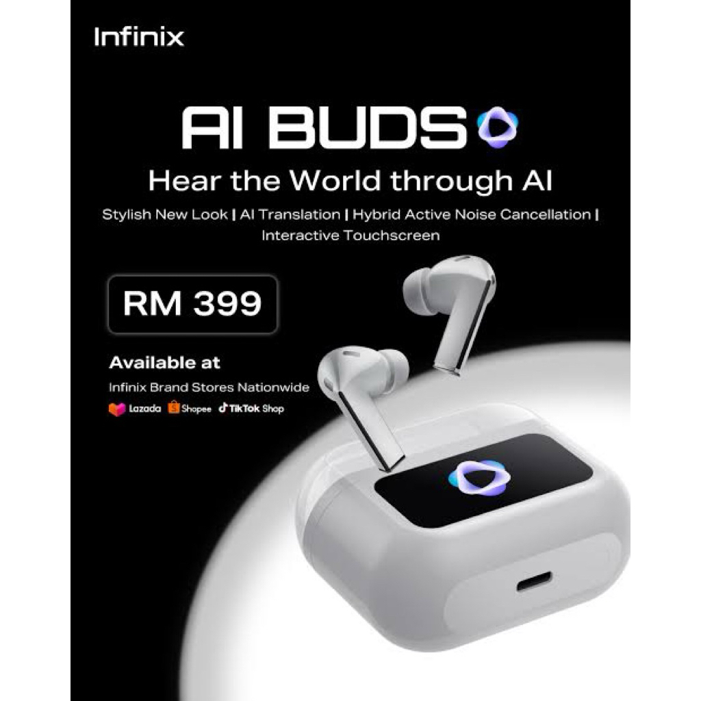 INFINIX AI BUDS （100% original）1 year warranty | Shopee Malaysia