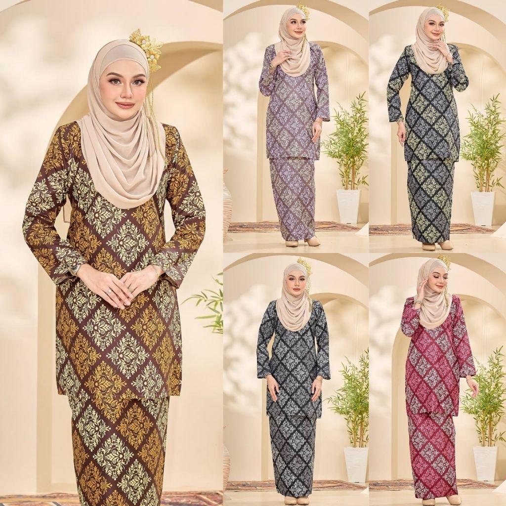 (XS - 5XL) PRINTED KURUNG MODERN SONGKET CENDANA PLUS SIZE TUNANG ...