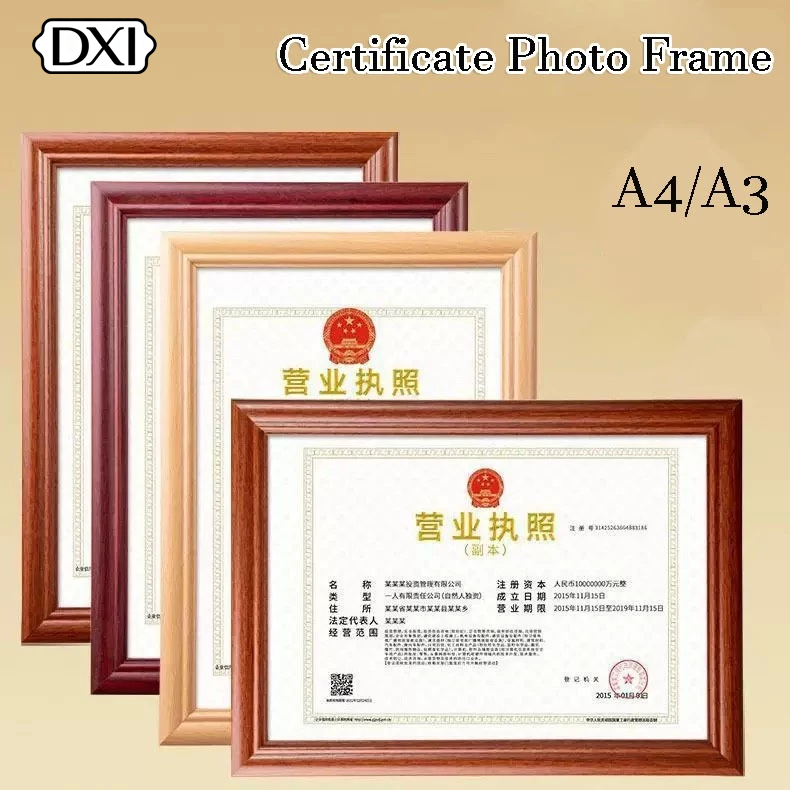 DX | A4/A3 Certificate Frame Home Decor Photo Cert Frame Graduate Frame ...