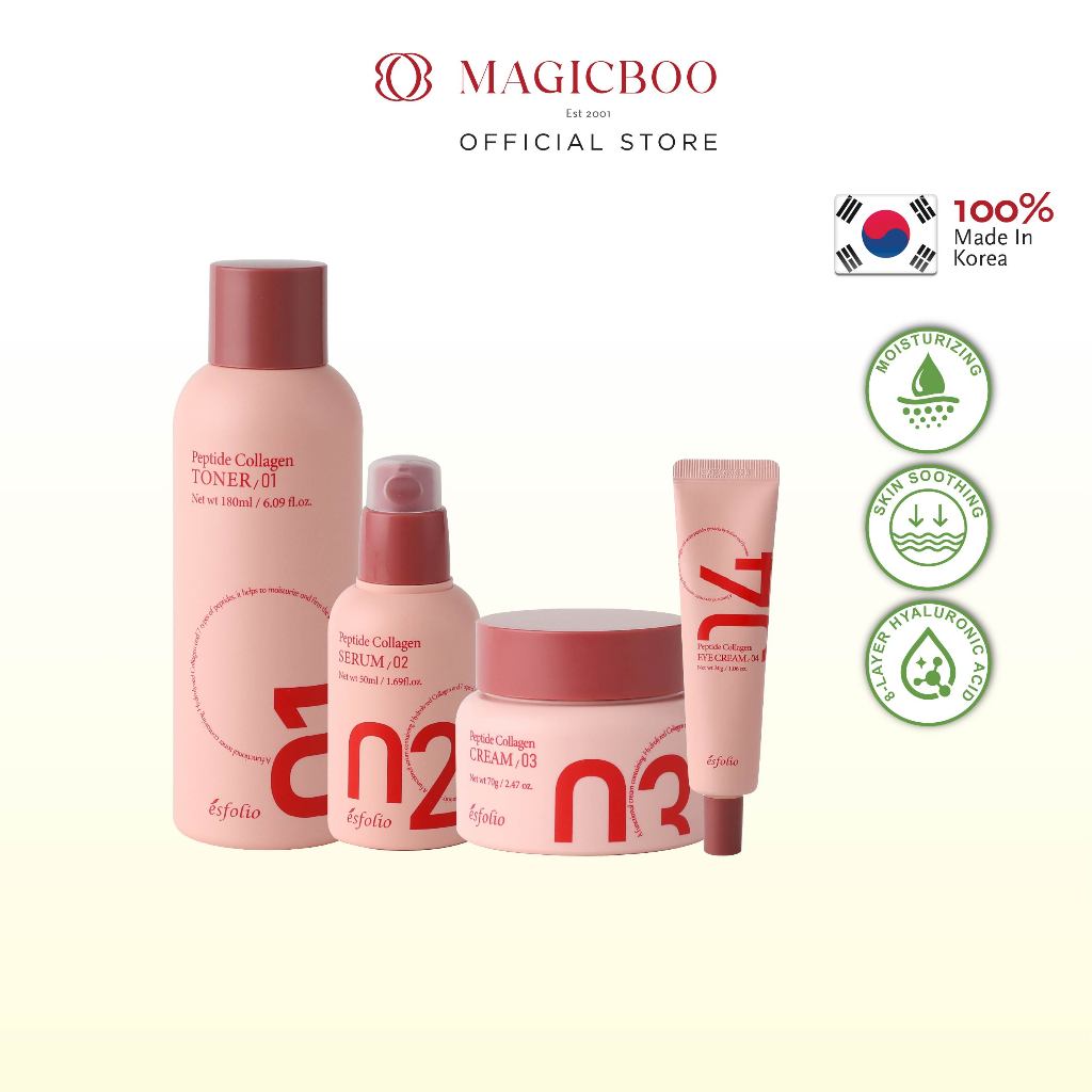 Magicboo Esfolio Peptide Collagen Skincare Series for Anti-Aging ...