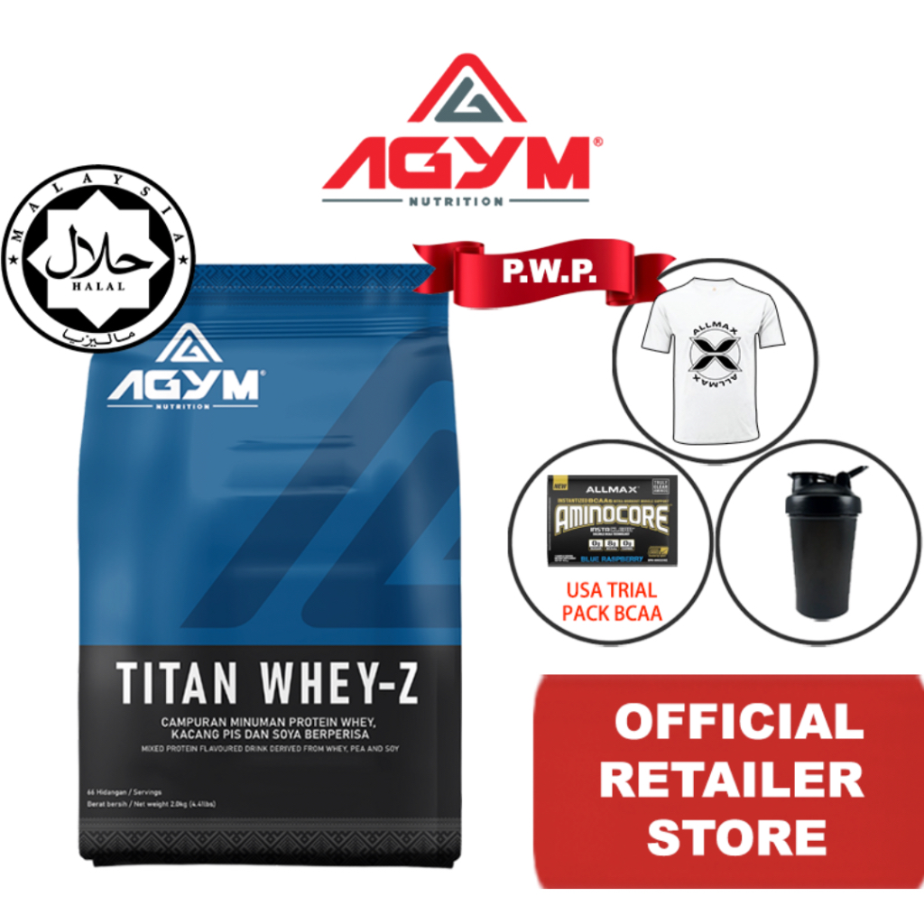 AGYM Nutrition Titan Whey Protein (2kgs) Halal Protein | Shopee Malaysia