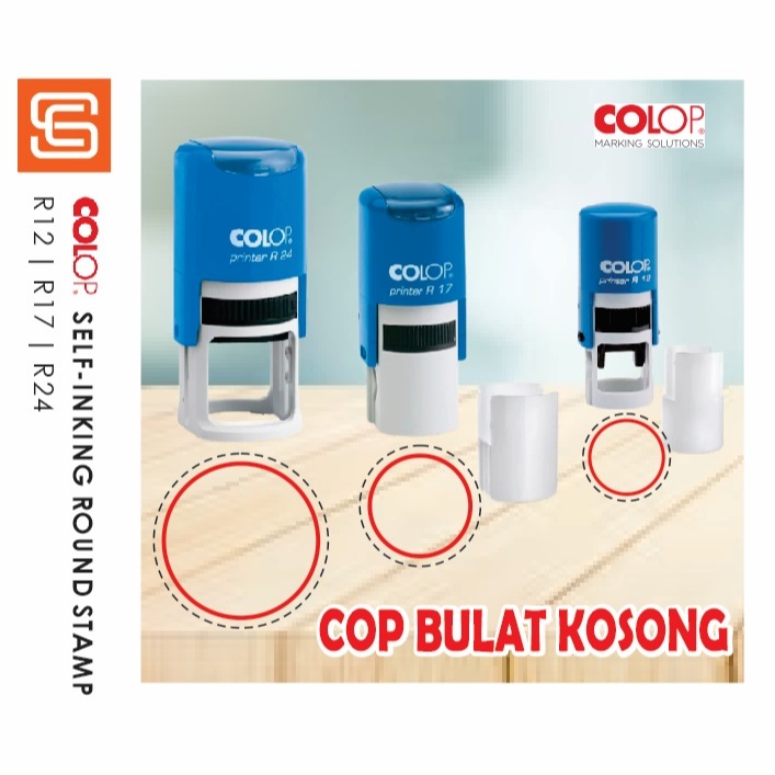 COP BULAT KOSONG ⭕ (COLOP R12 | R17 | R24) | SPARE PAD E/R12 E/R17 E ...