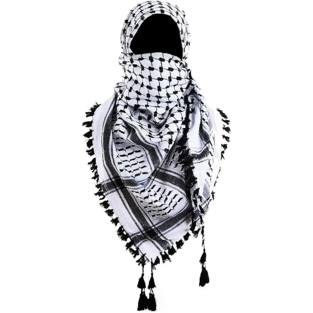 Traditional Palestine Scarf 100% Cotton Keffiyeh Authentic Middle ...