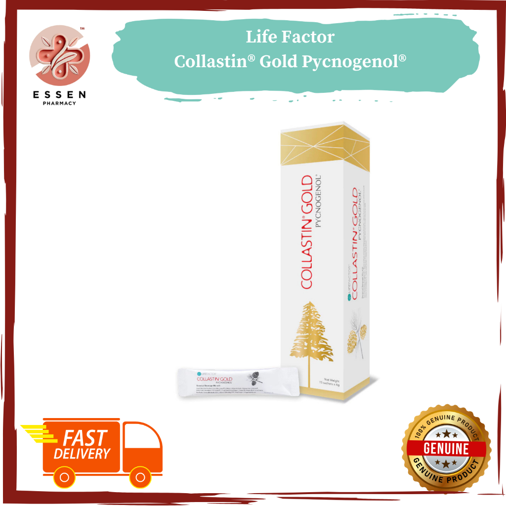 LIFE FACTOR® Collastin® Gold Pycnogenol® Powder (15 Sachets) [ French ...
