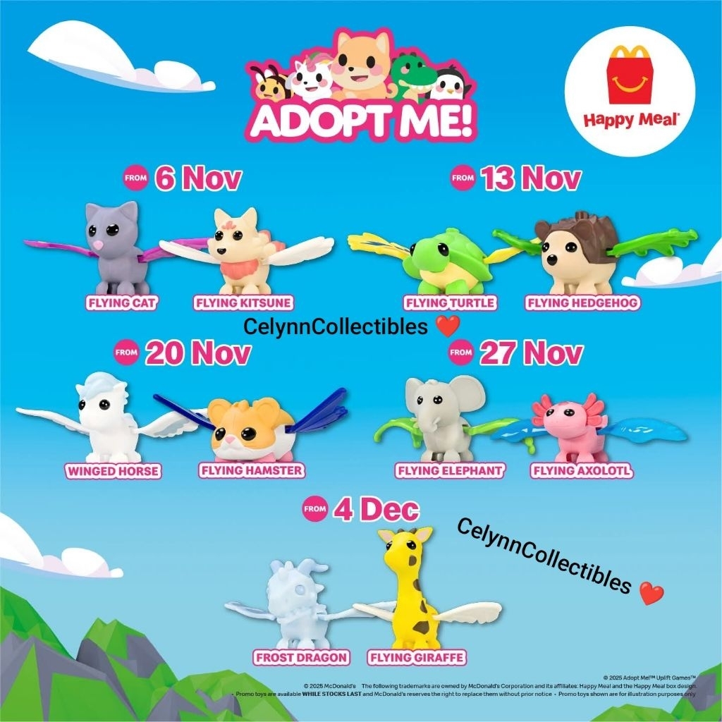 Mcdonald's Mcdonalds Mcd Mekdi Happy Meal Toy Adopt Me Pet 2025 ...