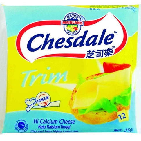 Chesdale Premium Quality Rich In Calcium Trim Omega 3 Cheese 12 Slices ...
