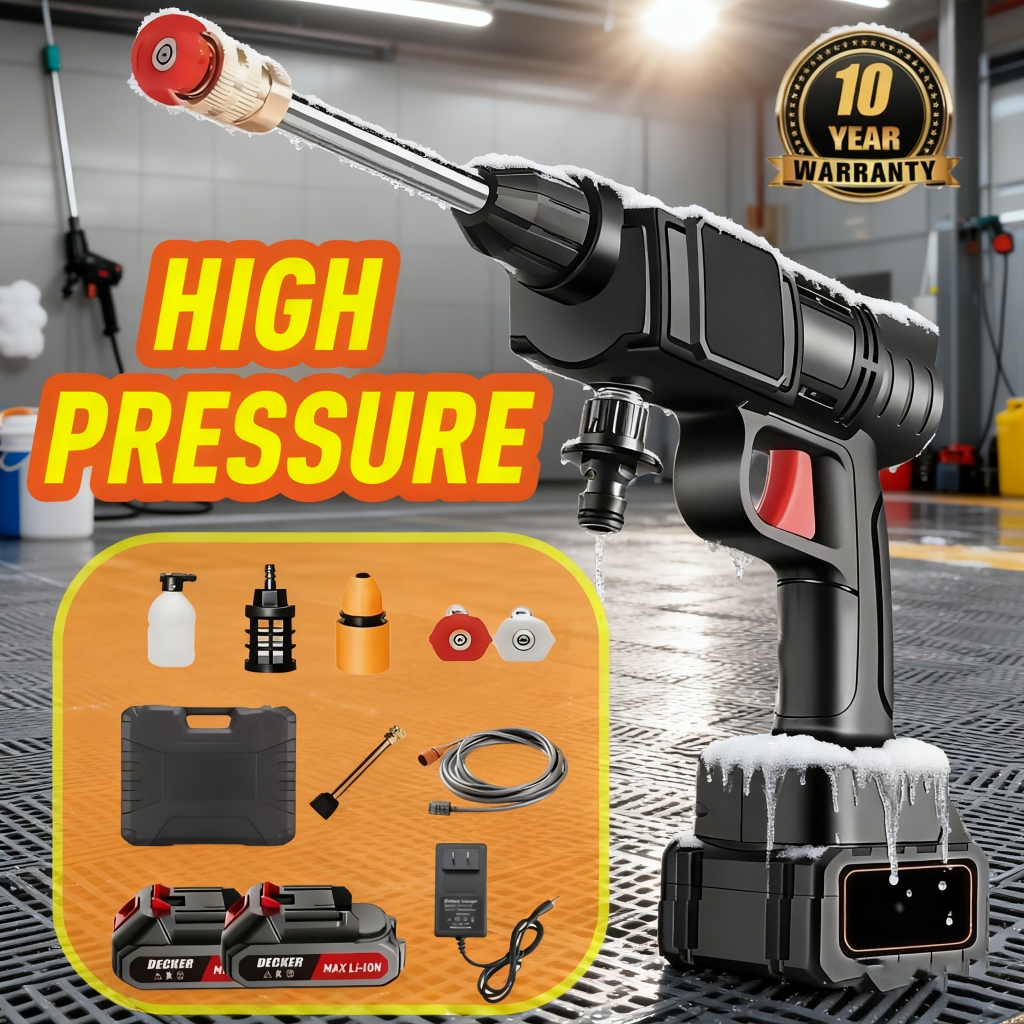 Cordless Water Jet Portable High Pressure Car Wash Water Jet Electric ...