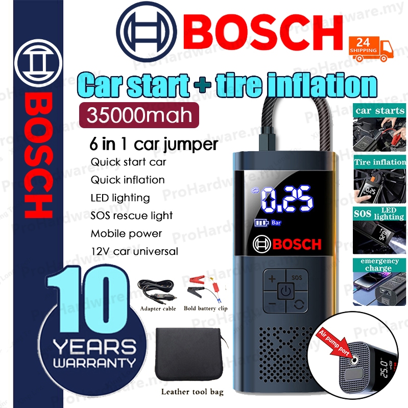 【10-year warranty】35000mah bosch 12V 6 In 1 car jumper power bank and ...