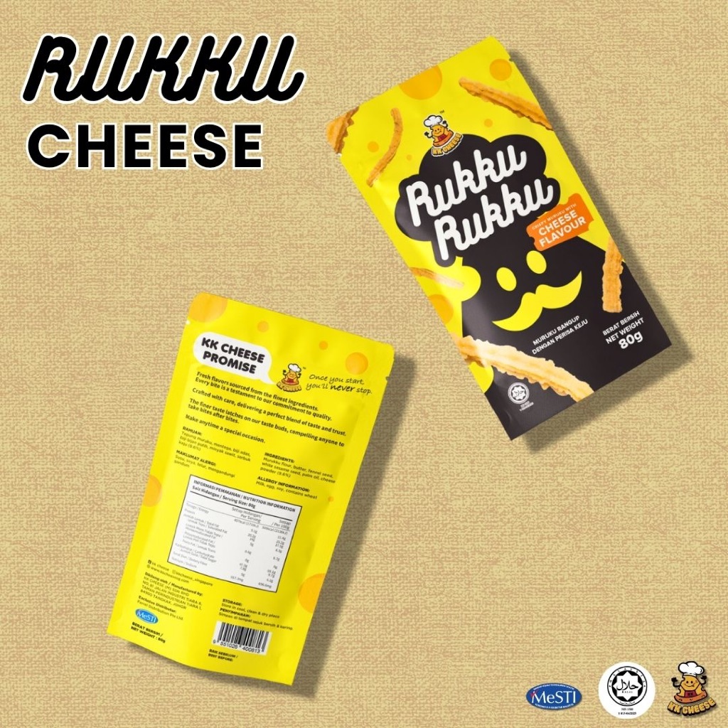 [NEW LOOK] 80g Rukku Rukku Cheese | Keju | New packaging | Halal ...