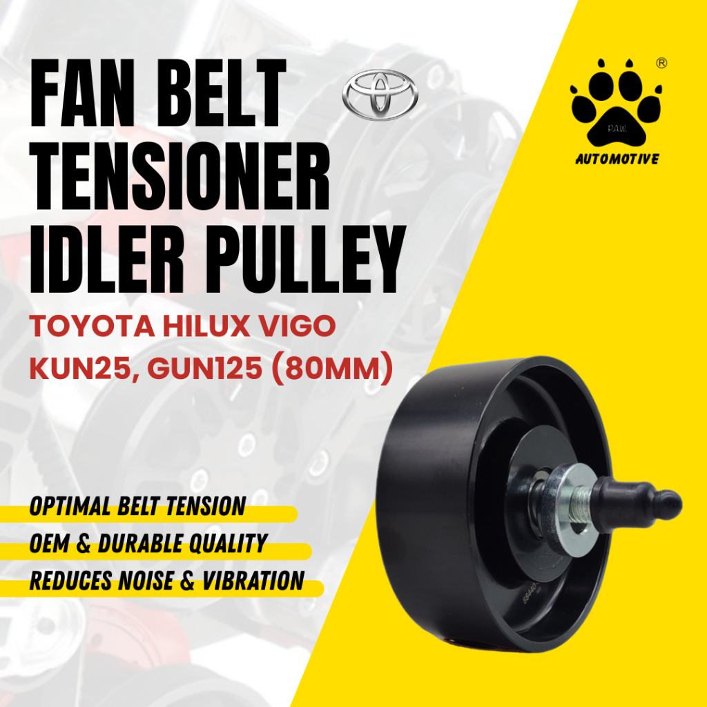 88440-0K060 GloBelt Idler Pulley - Toyota Hilux Vigo KUN25, GUN125 ...