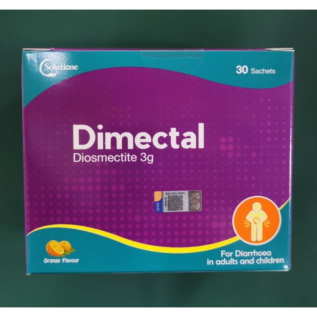 Dimectal Diosmectite Orange box Flavour 3g (Per Sachet) dimectal cirit ...