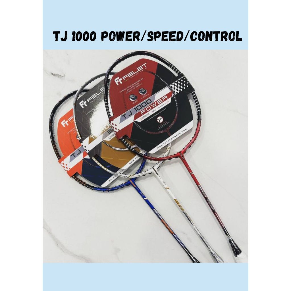 FELET TJ1000 POWER/SPEED/CONTROL, TJ POWER POWER BADMINTON RACKET ...