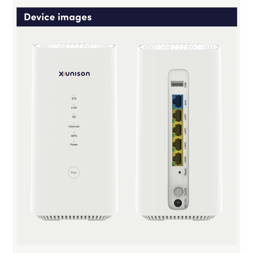 XUNISON 5G CPE Exigo Hub D50 WiFi 6 AX5400 Modem 5G 4G LTE Mesh Wi-Fi ...