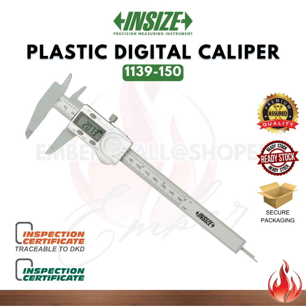 INSIZE Hard Plastic Digital Caliper 1139-150 (6