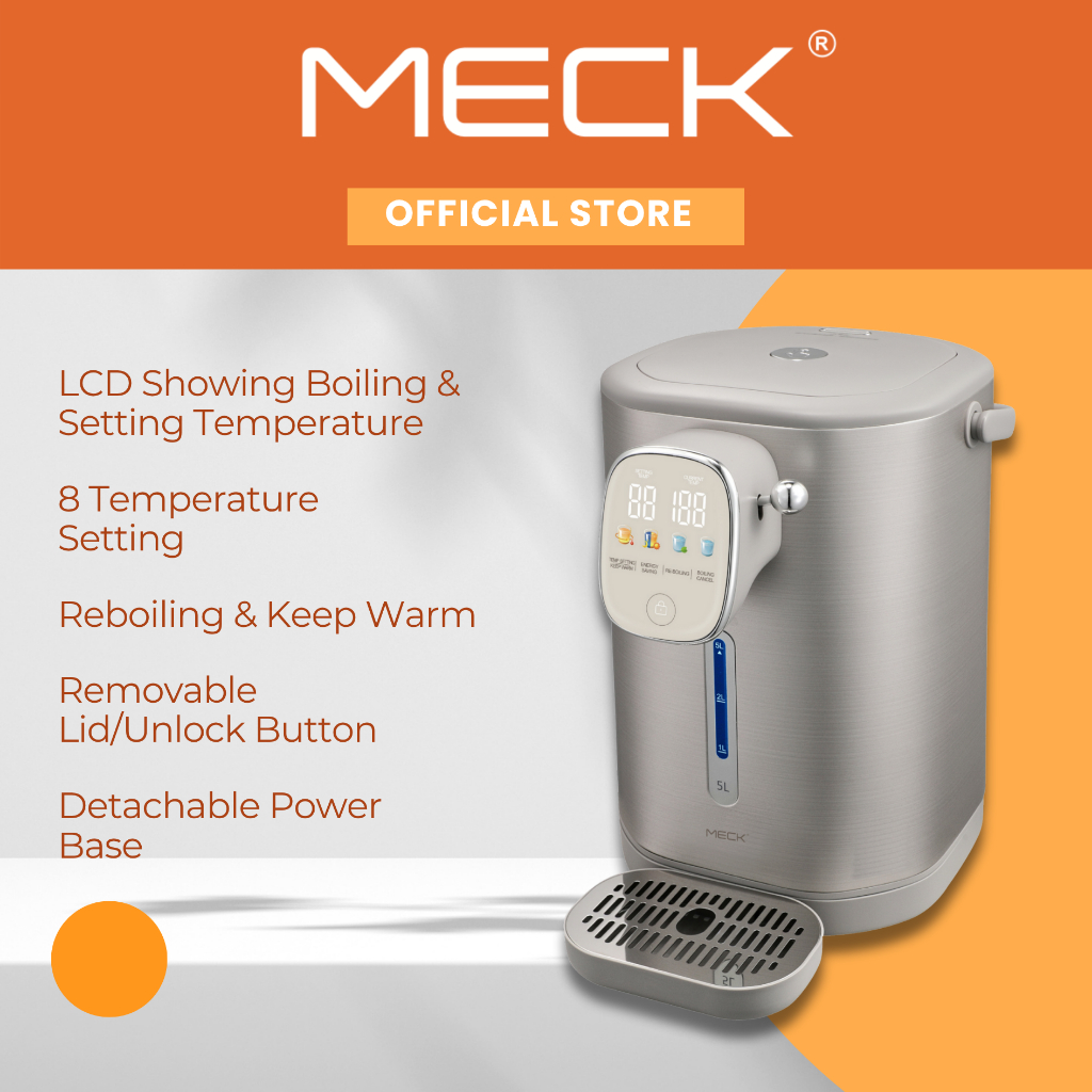 MECK MAP-D518C DIGITAL CORDLESS THERMOPOT 5.0L | Shopee Malaysia