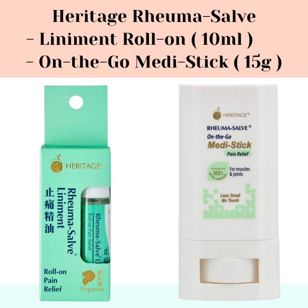 (Promo EXP 2027) Heritage Rheuma Salve Liniment Roll On 10ml / Medi ...