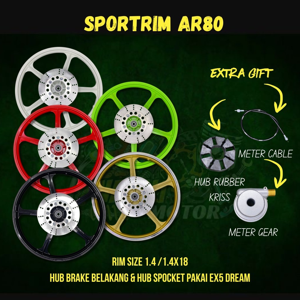 SPORTRIM AR80 CUSTOME EX5 DREAM (FOC HUB GETAH,METER CABLE,METER GEAR ...