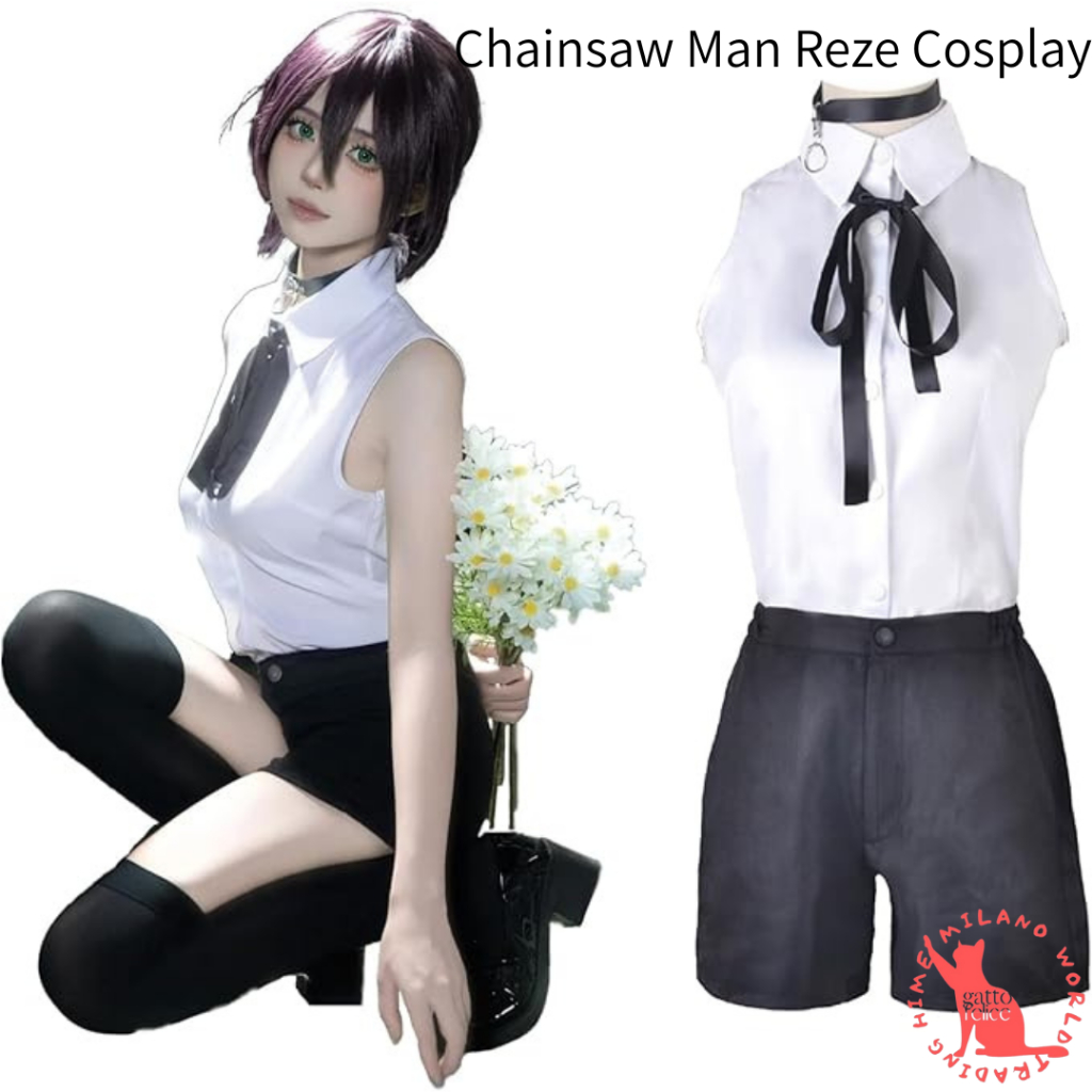 [Direct from Japan] Chainsaw Man Reze Cosplay Anime Manga Costume Set ...