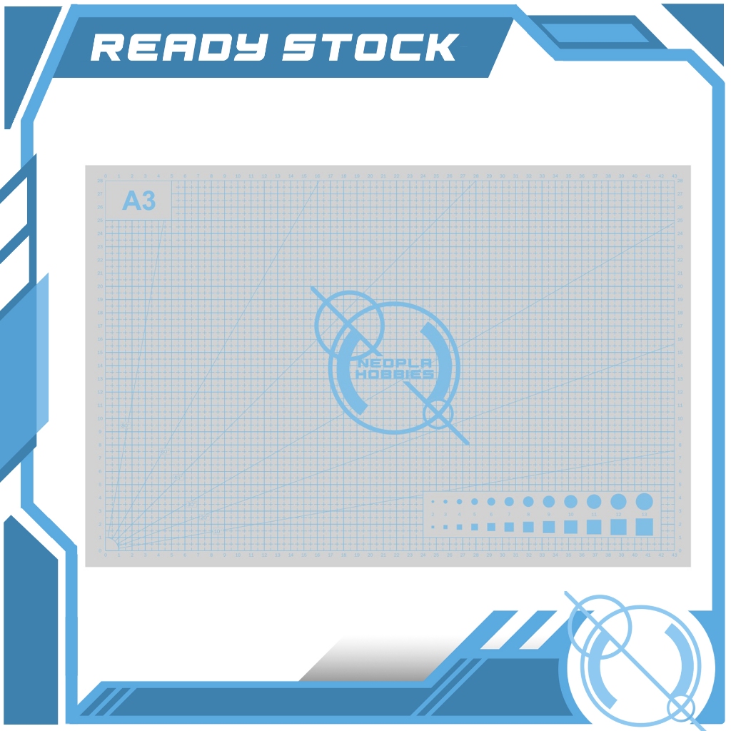 CUTTING MAT PVC PAD HOBBY GUNPLA GUNDAM PLASTIC MODEL KIT A2 A3 Double ...
