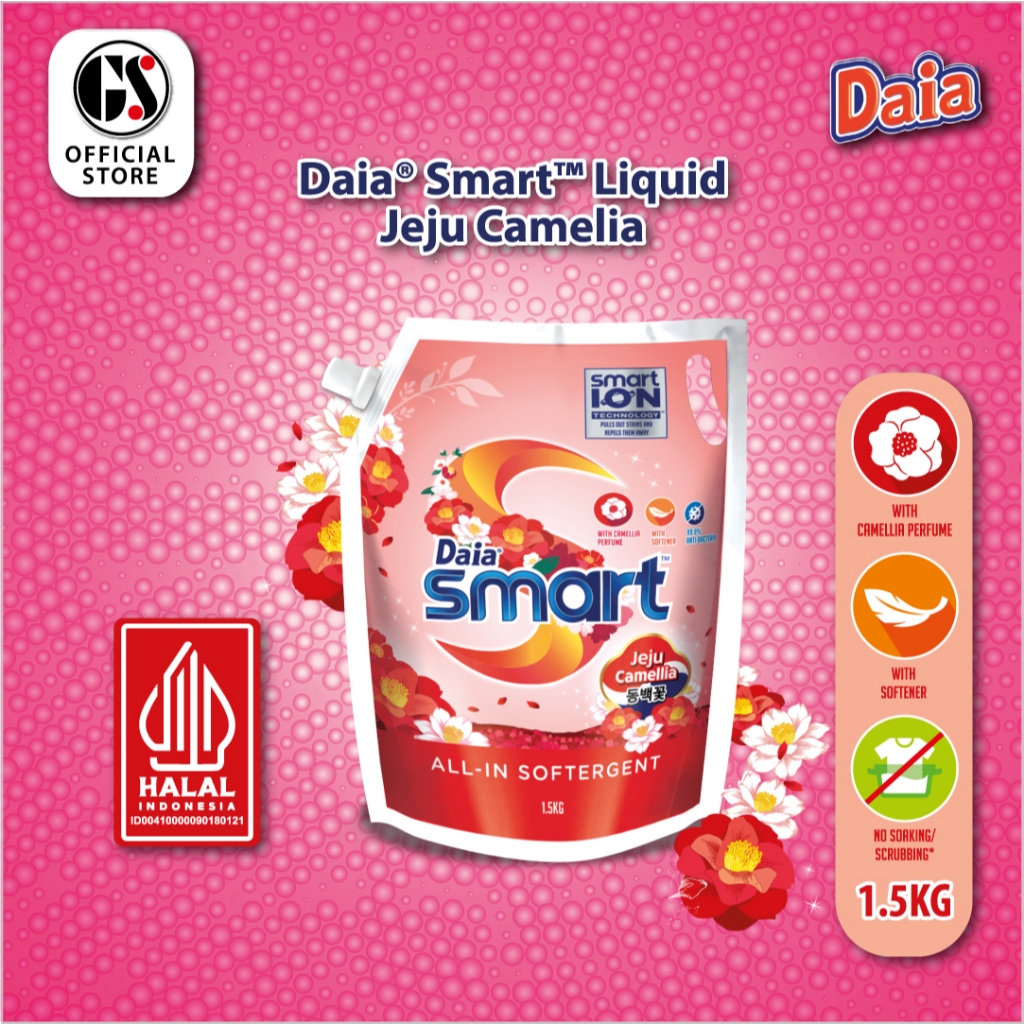 DAIA Smart All-in Softergent Jeju Camellia 1.5kg Refill Pack | Shopee ...