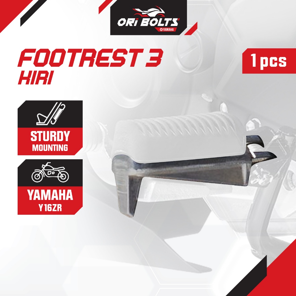 Yamaha Original Y16 Bahagian Front Footrest Pemijak Depan Lipat Bracket ...