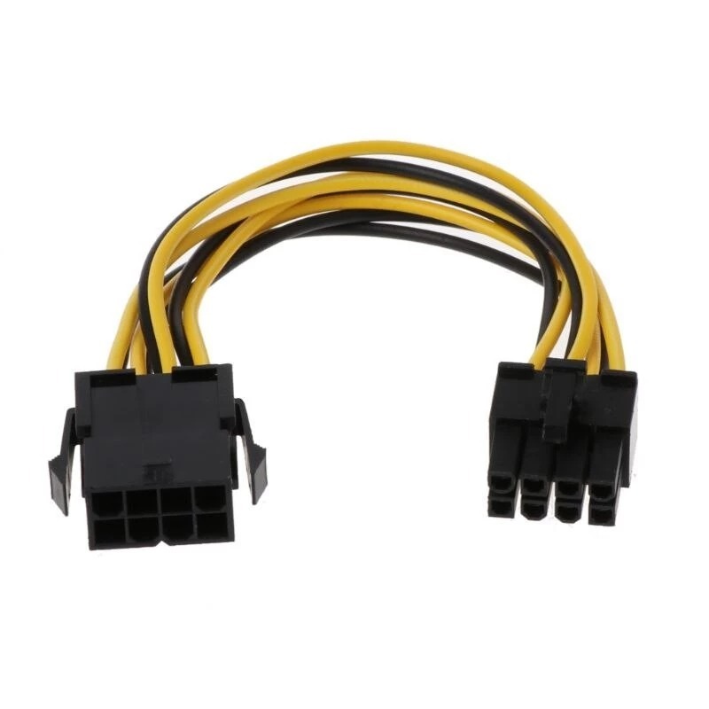 8 Pin to 8 Pin ATX CPU EPS Male to Female Power Extension Cable PSU ...