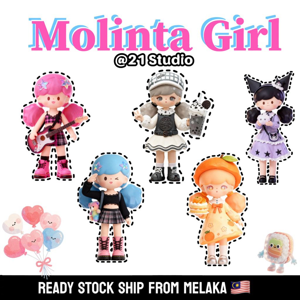 5cm Molinta Girl Acrylic DIY Acrylic Accessories ｜ 5cm Gadis Molinta ...