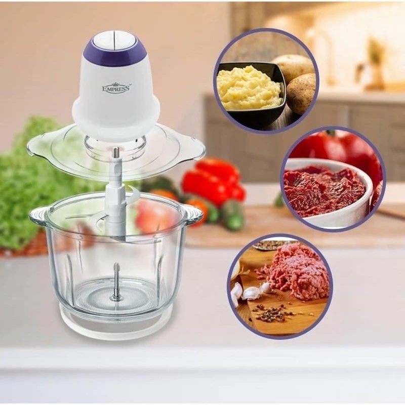 Empress Electric Food Chopper | Chop, Blend, Mix Various Vege & Meat ...