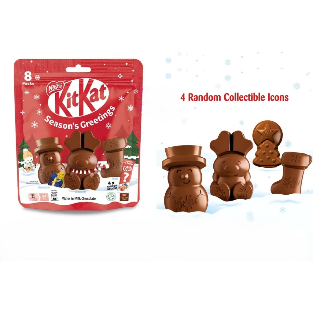 [8PACKS] KITKAT SEASON'S GREETINGS 9.8G X 8 PACKS WAFER IN MILK CHOCO ...