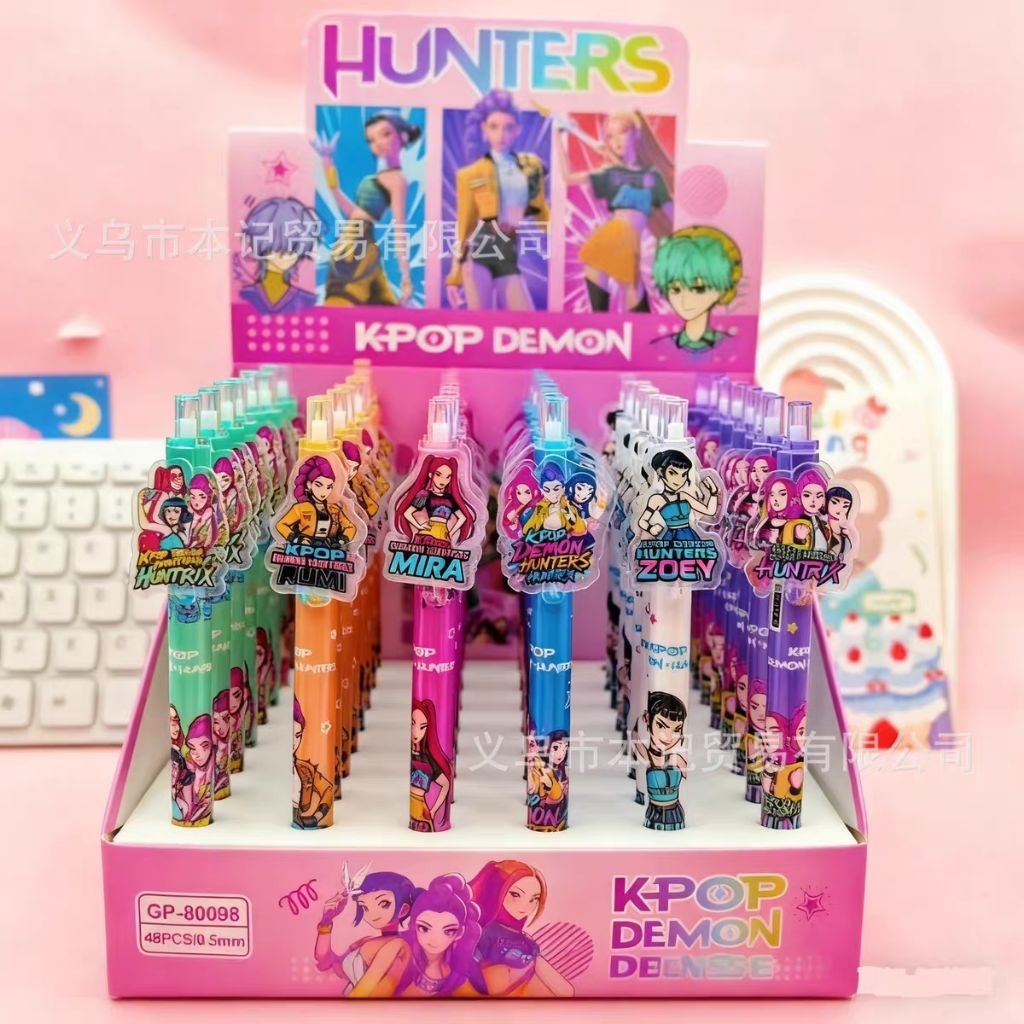 ★ReadyStock★Kpop Demon Hunter Huntrix 0.5mm Pen ️ 猎魔女团 0.5mm 中性笔 ...