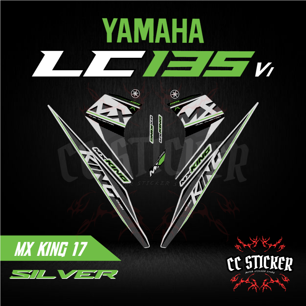 YAMAHA LC135 V1 | MOTOR STICKER STRIPE MX KING 2017 (3) CUSTOM BODY ...