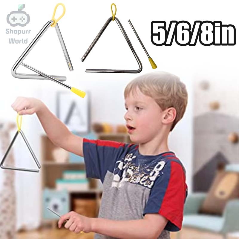 Triangle Bell 5/6/8 Inch Percussion Instrument For Children Music ...