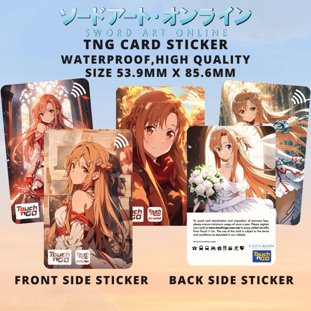 Swort Art Online Asuna -Access Card/Touch ‘n Go TNG Card/Banapassport ...