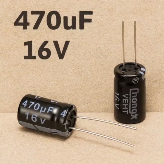 Electrolytic Capacitor — 470uF 16V / 470uF 10V / 47uF 25V / 47uF 50V ...