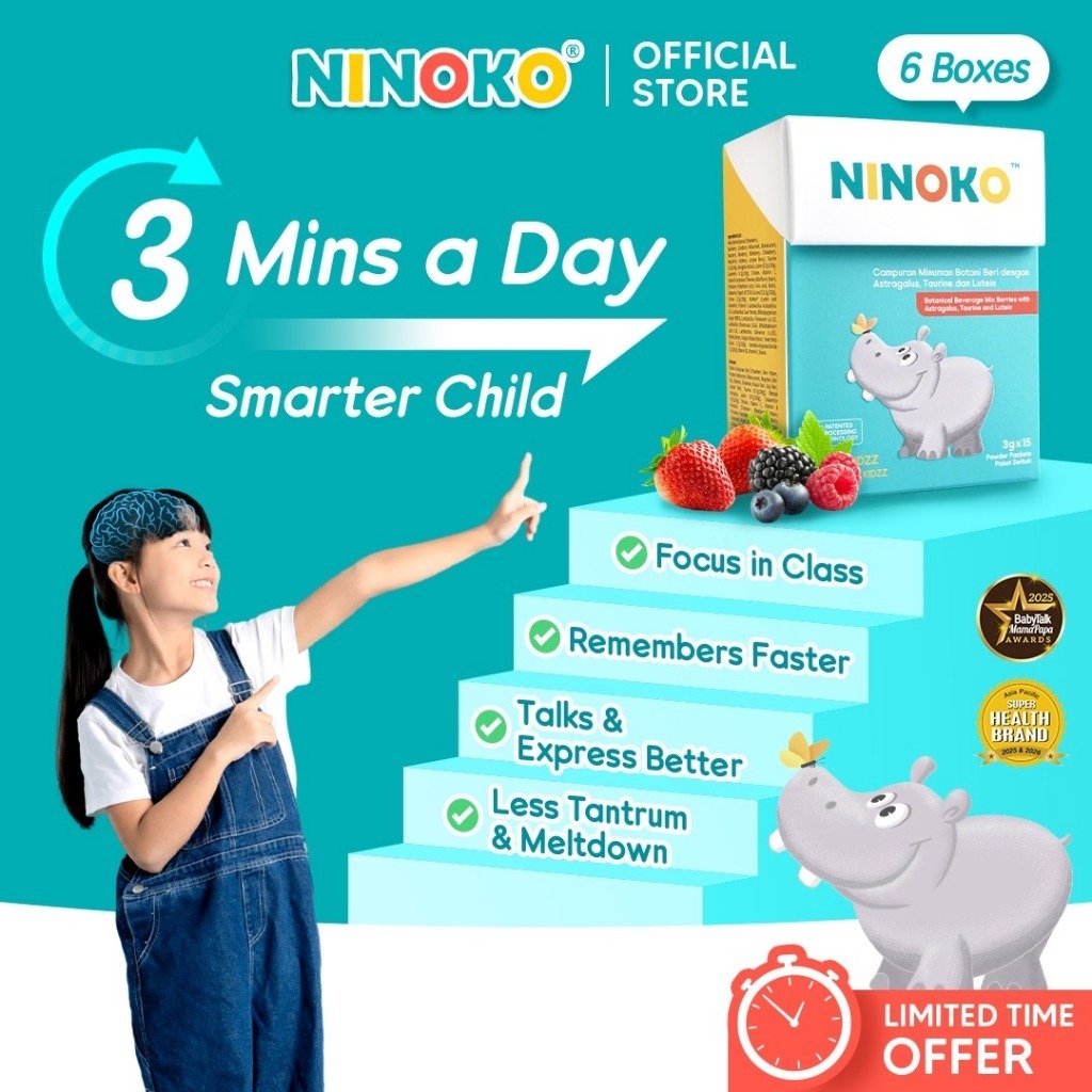 NINOKO Children Brain Care Supplements [6 Boxes] Improve Memory ...