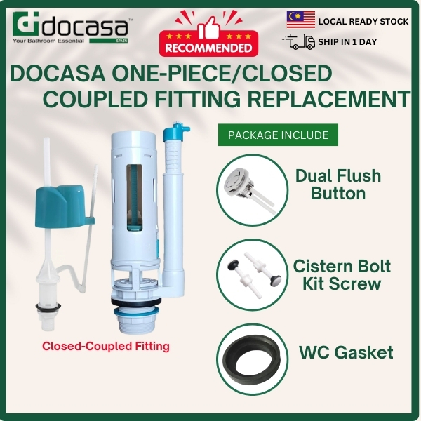 Docasa Closed-Coupled WC Fitting Flush Valve C/W DualFlush Button ...