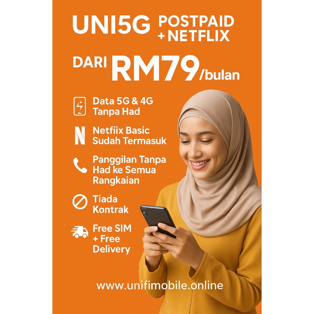 [PROMO] UNI5G Postpaid Plan + Netflix Basic | Unlimited Data 5G & Calls ...