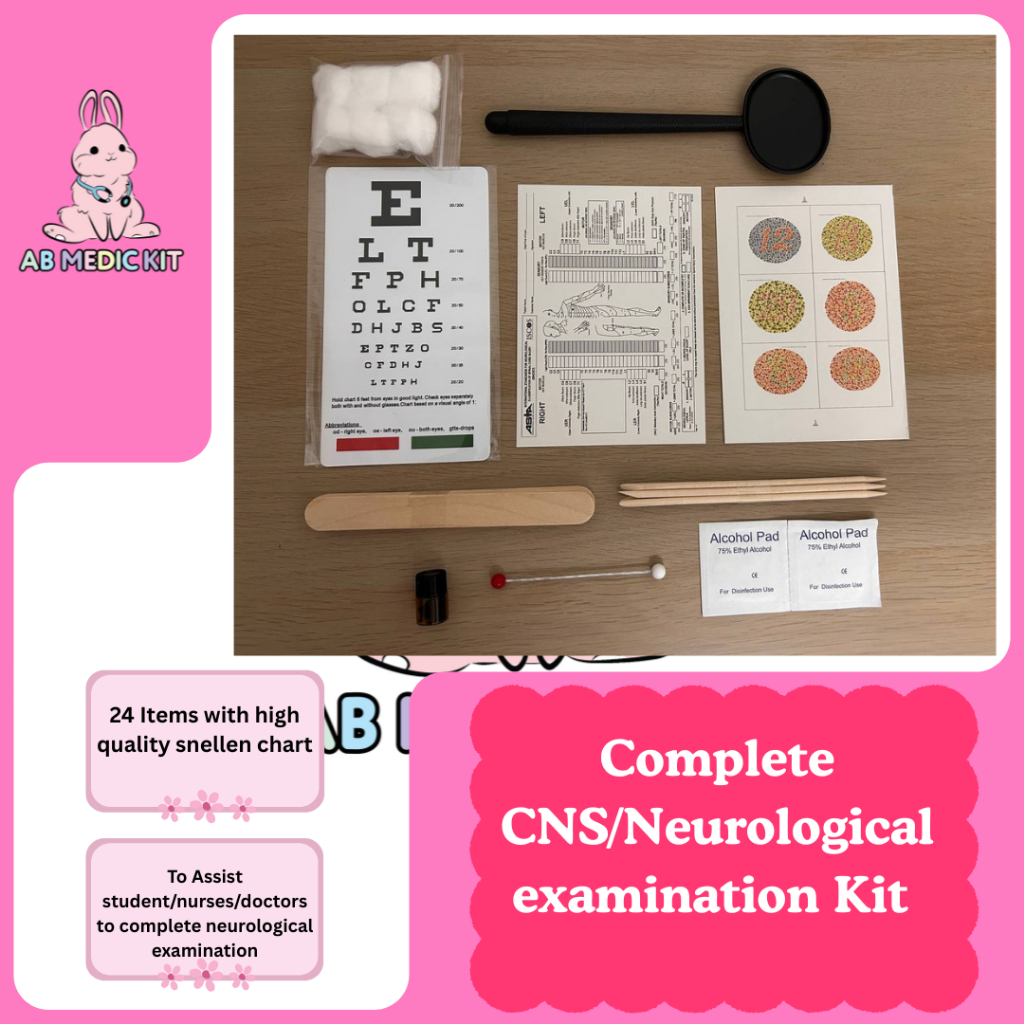 COMPLETE NEUROLOGICAL ASSESSMENT KIT/ CNS KIT/ CRANIAL NERVE ...