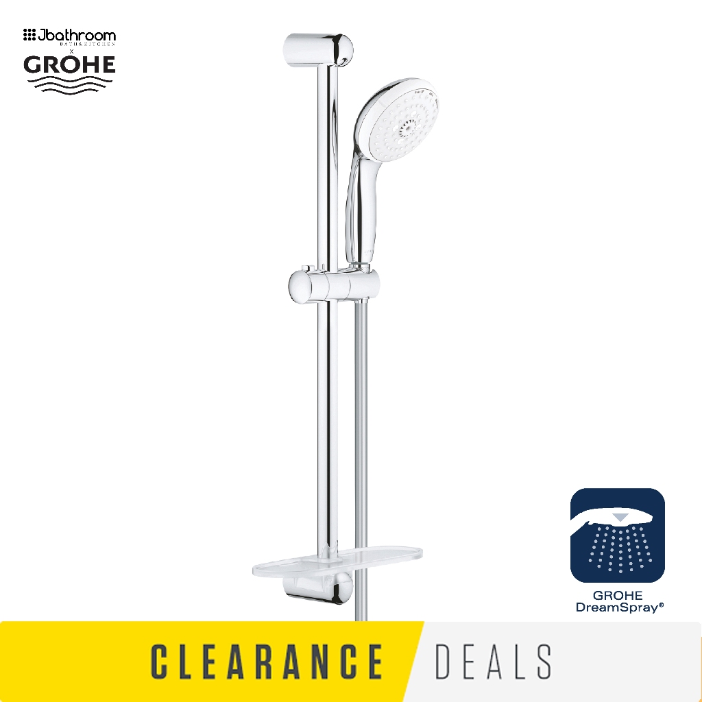 [DISPLAY CLEARANCE] GROHE 27927001 Tempesta 100 shower rail set 3 ...