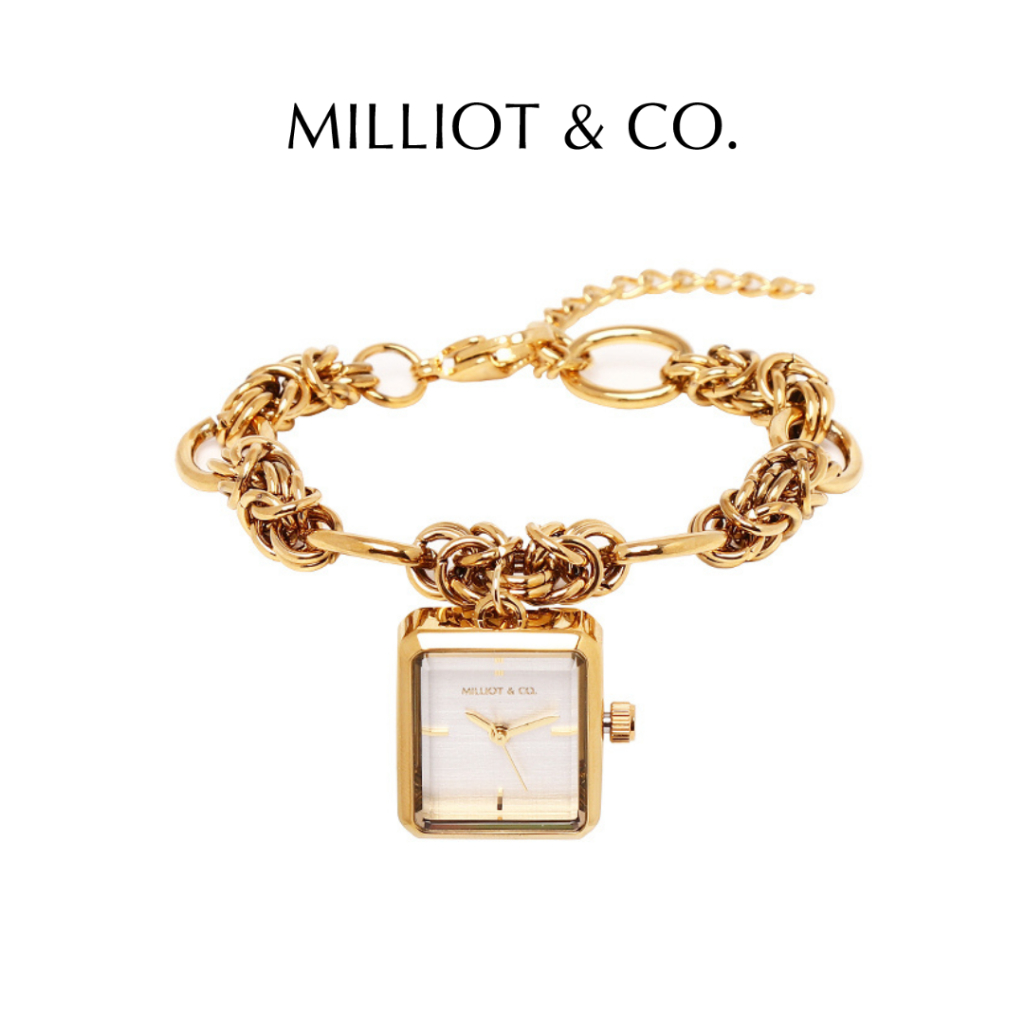 Milliot & Co Stella Stainless Steel Chain Bracelet Watch | Shopee Malaysia