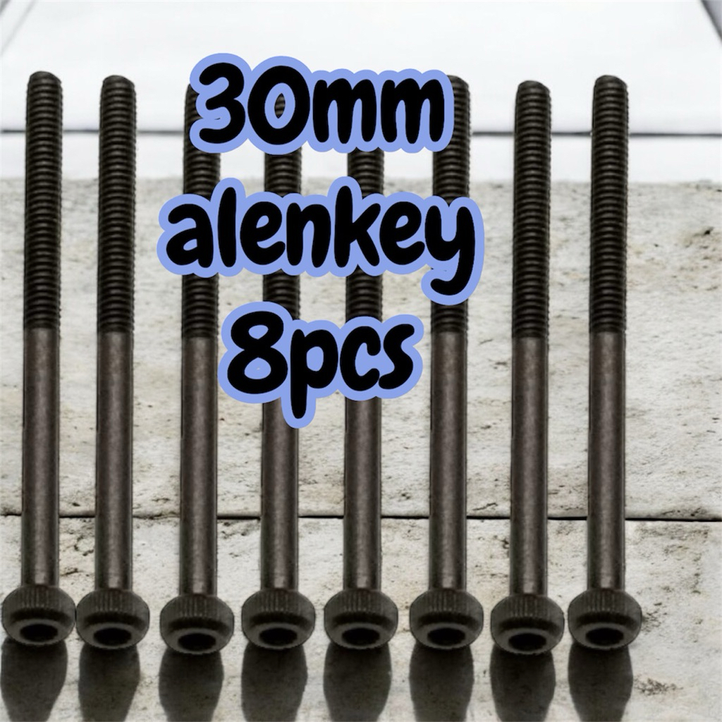 MINI4wd imi Alenkey Half thrate Screw Size 30mm 8pcs | Shopee Malaysia