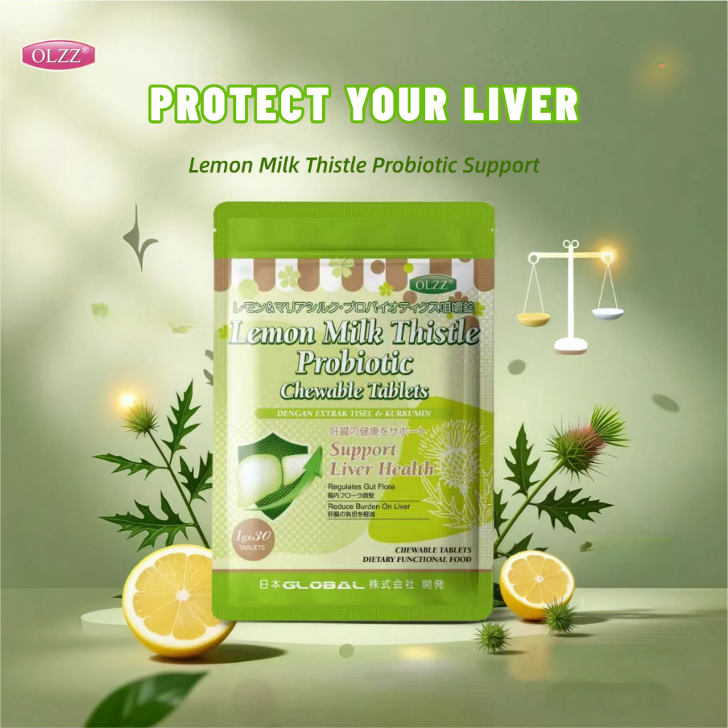 【OLZZ High Quality】Lemon Flavor Liver Chewable Tablets - 150mg Milk ...